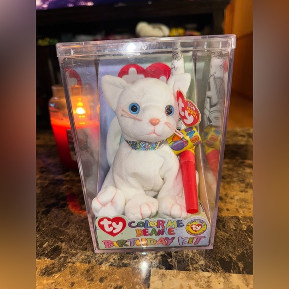 Ty | Toys | Ty Color Me Beanie Cat Birthday Kit Club Exclusive Vintage ...